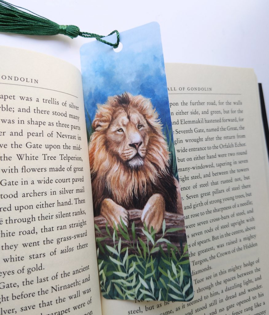 Lion Bookmark: 2x6" - Kristy Guenther Art